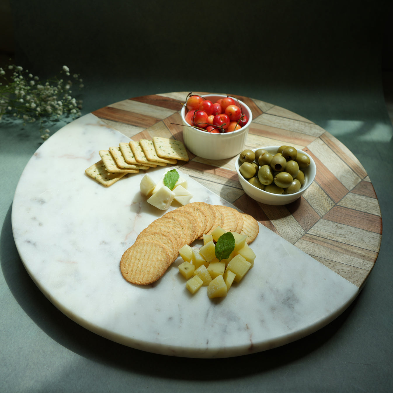 Wood & Marble Turntable – SoHome